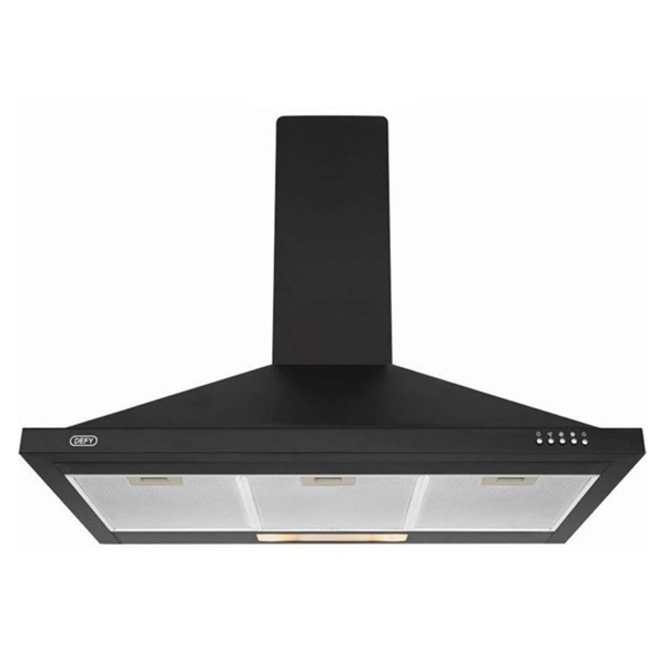 Defy DCH313 900 Chimney Cookerhood - Black - Brands SA